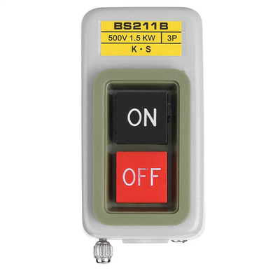 按钮开关BS230B BS216B BS211B三相电机启动停止压扣开关10A 380v