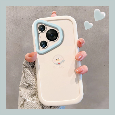 华为p70手机壳硅胶ins围脖小黄鸭