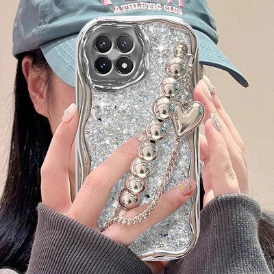 高级轻奢奶油纹适用Redmi红米K70手机壳亮片12外壳13RPro小众13女款k50防摔Turbo3全包k60春10/2025年k30新品