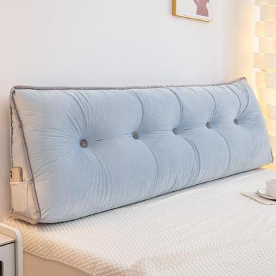 三角卧室床头软包靠背可拆洗床上看手机靠枕护腰榻榻米防撞靠垫