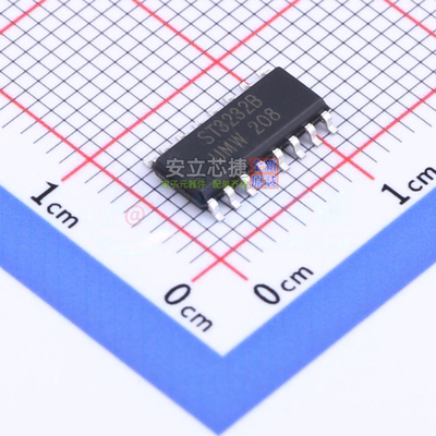 RS232芯片 ST3232BDR(UMW) SOP-16  电子元器件配单全新原装