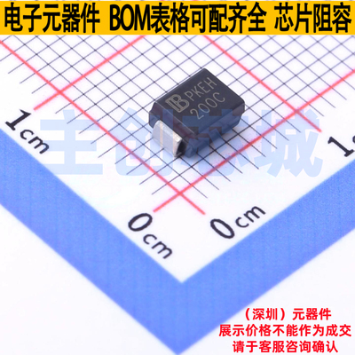 静电保护器(TVS/ESD) P6SMB200CA/TR13 DO-214AA Brightking/君耀
