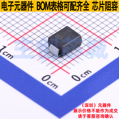 静电保护器(TVS/ESD) P6SMB27CA/TR13 DO-214AA Brightking/君耀