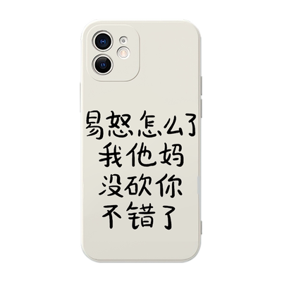 易怒怎么了发疯文学手机壳