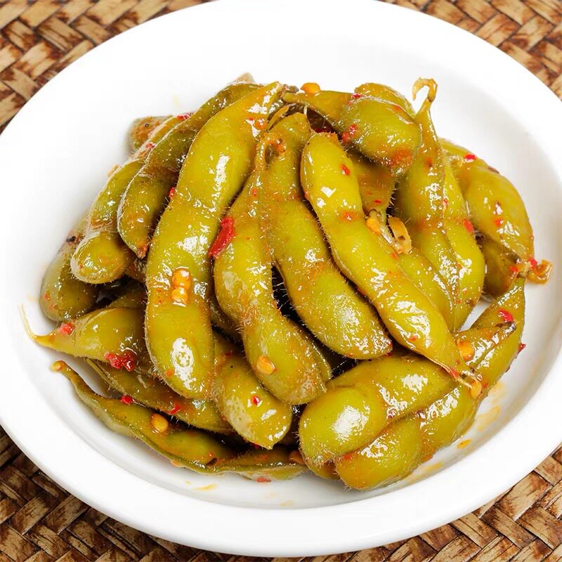 首倡香辣毛豆即食宿舍追剧解馋速食毛豆湖南特产零食批卤味大包装
