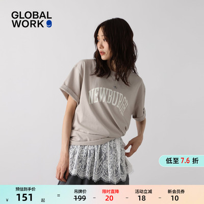 GLOBAL WORK 背心女2026夏季新款纯色甜美温柔风无袖上衣872047