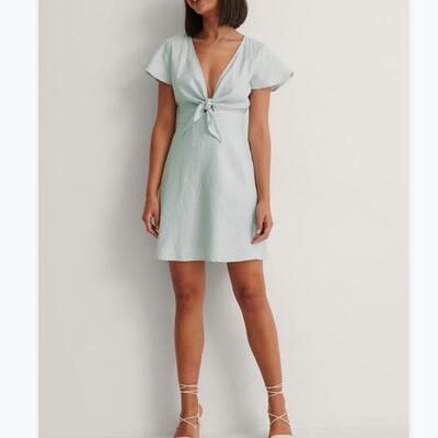 Loose fitting and sexy white high waisted mid length skirt