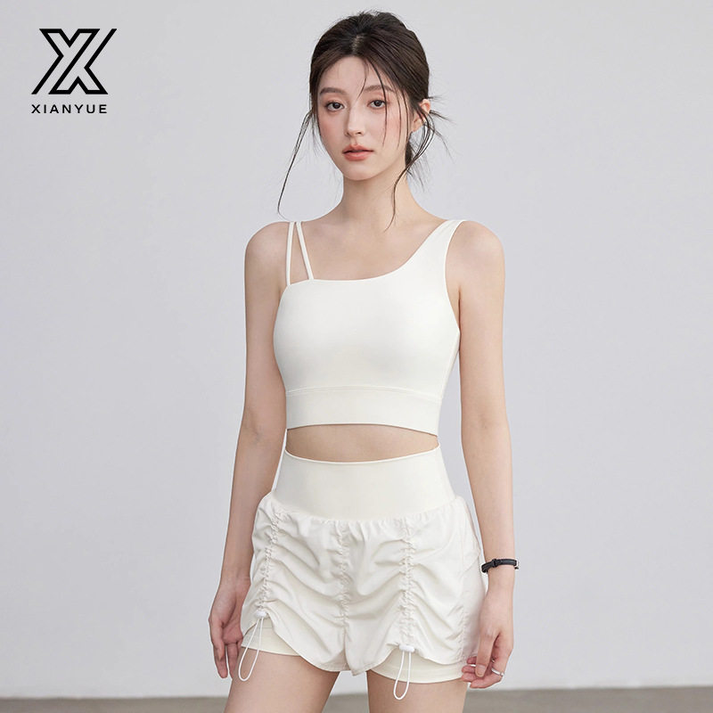 2025夏季新款运动内衣女健身跑步背心一体式美背收腰瑜伽服普拉提