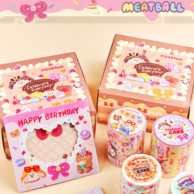 肉球2024新品胶带派对时光蛋糕坊