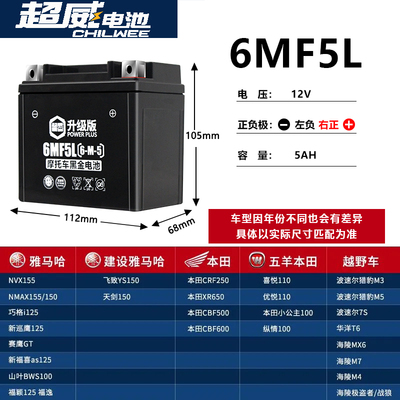 林海V舞 LH100T-15飞鹰酷奇R25 FY250G摩托车电瓶12V蓄电池免维护