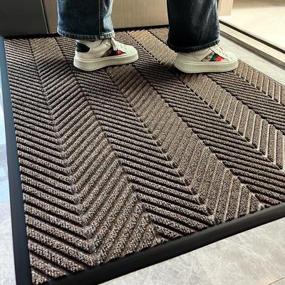 咖啡色入户门地毯户外门口地垫门外高级室外新款加厚脚垫防滑门垫