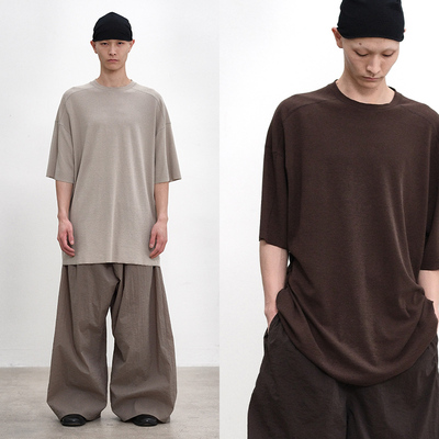ATTEMPT 麻感Overseized T-shirt