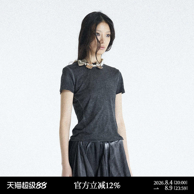ATTEMPT 双层折叠短袖