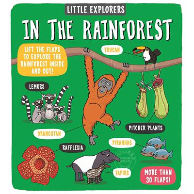 小小探险家：热带雨林 热带生物科普绘本 Dynamo出版社 英文原版 Little Explorers: In the Rainforest 5-8岁