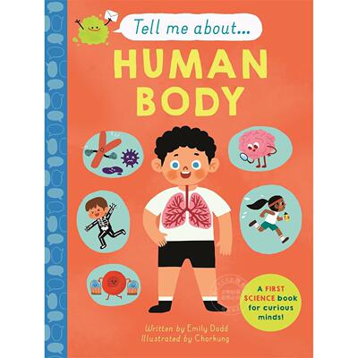 跟我讲系列丛书：人体奥秘 儿童人体认知绘本 艾米丽·多德 Emily Dodd 英文原版 Tell Me About: The Human Body 3+岁