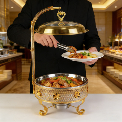 不锈钢8L酒精免煮自助餐炉