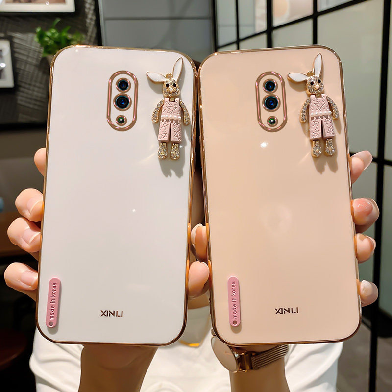 OPPOReno手机壳PCAM00电镀壳opop全包镜头防摔rone男女情侣闺蜜reon硅胶软壳保护套0p0p创意个性opoop水晶兔_虎窝淘