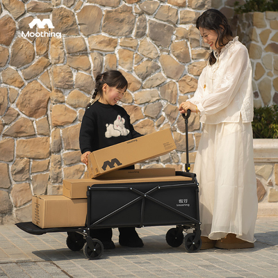 牧行MX-0305折叠搬运推车家用小推车购物买 菜手拉车户外野营车