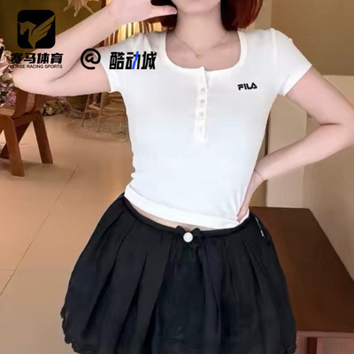 斐乐女子舒适简约百搭短袖T恤