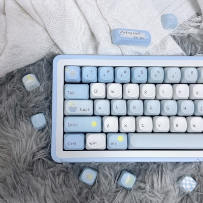 FKKeys为你摘星键帽PBT机械键盘帽二次元五面热升华 MOA高度可爱