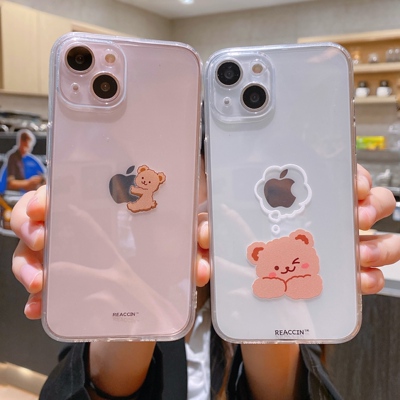 苹果iPhone硅胶情侣透明创意软壳