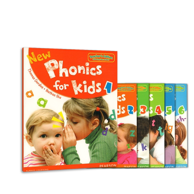 现货英文原版New Phonics for kids 123456  级教师用书 培生香港朗文少儿英语自然拼读教材 2-6岁儿童启蒙幼儿