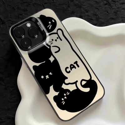 懒惰猫咪适用华为P70手机壳X50I荣耀300彩银MATE70磨砂X60INOVA10