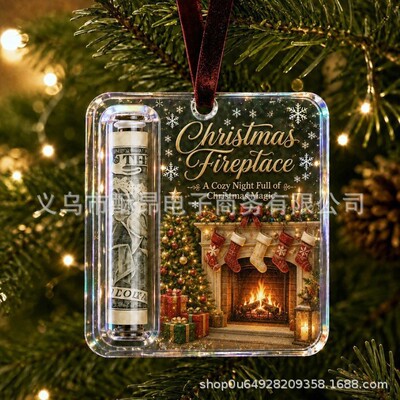 跨境新品 Christmas Cash GiftOrnamen 圣诞现金礼物装饰品
