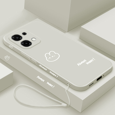 开心兔适用oppoa6pro手机壳简约新款OPPOA6 MAX液态硅胶保护套A6GT全包防摔男女款0pp0a6i超薄可爱情侣潮