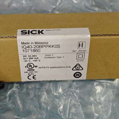 SICK接近传感器，型号IQ40-20BPPKK0S，马