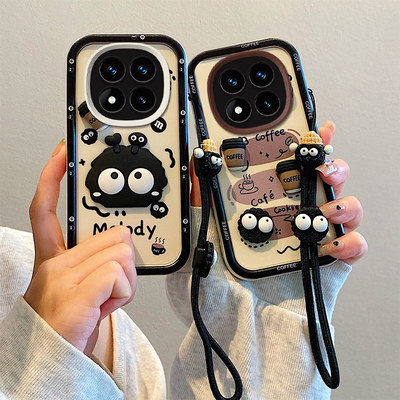 煤球适用于小米POCOM8Pro手机壳日韩可爱女p0c0m8pro保护套个性硅胶新款xiaomi卡通时尚男女m8pr0全包边手绳