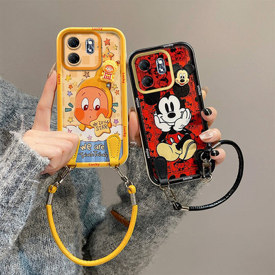 库洛米米奇适用传音Infinix Smart9 4G手机壳可爱女HOT50i蜡笔小新h0t50i保护套卡通时尚男女smrat9个性手绳