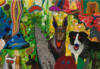 M857【美国】福雷斯特（Roy De Forest）抽象绘画、壁画网传图库