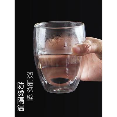 Glass Double Walled Heat Insulated Tea Cup coffee mug