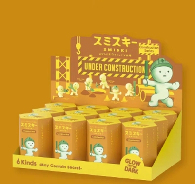 新品【正版】SMISKI角落君施工队系列盲盒摆件玩具潮玩手办公仔