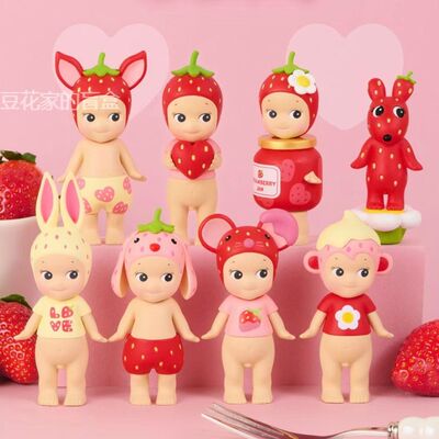 正版现货SONNY ANGEL恋恋草莓系列潮玩摆件娃娃公仔可爱礼物sa
