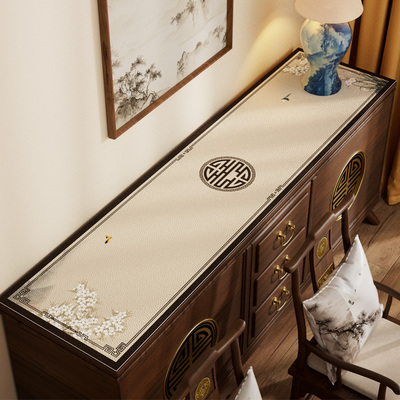 新中式皮革餐边柜防水防油保护垫