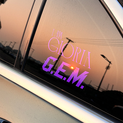 邓紫棋应援徽章车贴电动车后窗