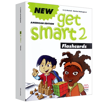 原版进口 新版 new get smart 2级别教学卡片少儿英语英国MM出版社newgetsmart 美式发音美语课程
