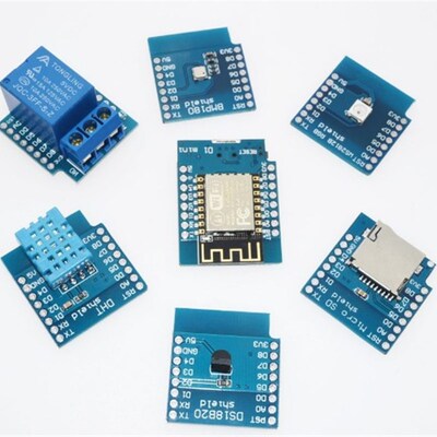 mini D1 套件7合1开发板WS2812 DS18B20 BMP180 BMP180