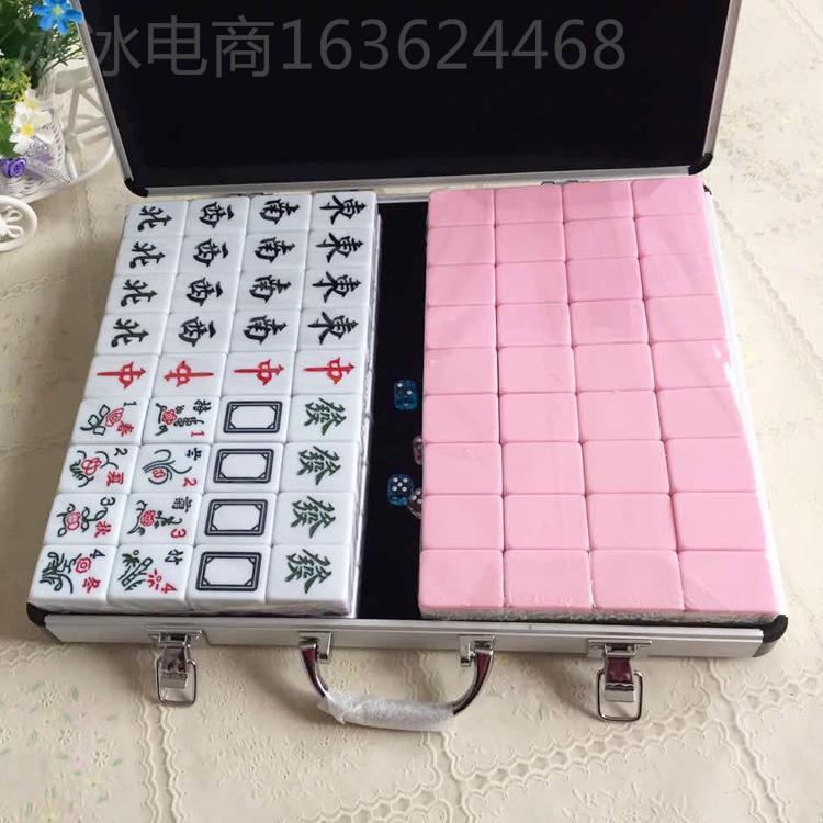 麻将高颜值水晶定制麻将家用手打一级麻将牌38 40 42 44mm亚克力