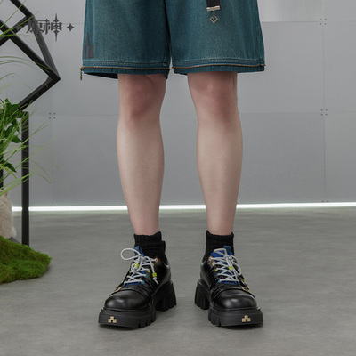 原神基尼奇主题印象厚底系带单鞋