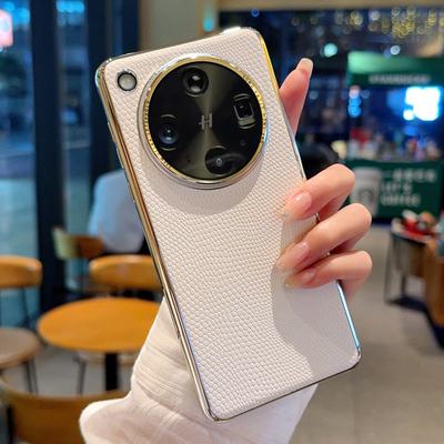 适用OPPO FindX8s手机壳蜥蜴纹三包高级电镀FindXX8Ultra手机套OPPO FindX8s+时尚奢华简约全包防摔保护套