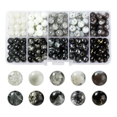 Black White Transparent Handmade DIY Bracelets Craft Supplie