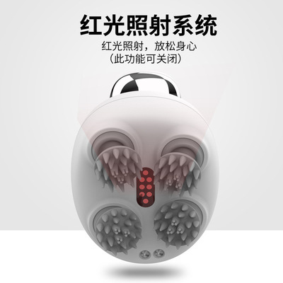 头部按仪热敷红光头部按器揉捏震动头O皮按仪头脸肩颈按器