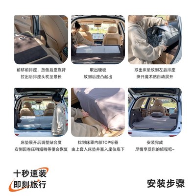 精选Havnby适用于问界M5/7汽车载旅行记忆棉床垫自驾游露营睡觉垫