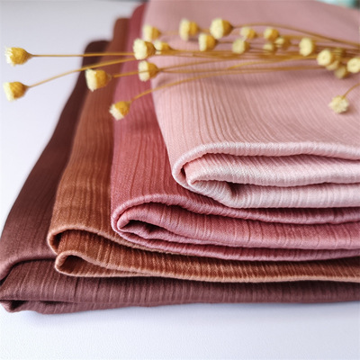 Chiffon Crepe Hijab Headscarf Wrinkle Smooth Women Shawl