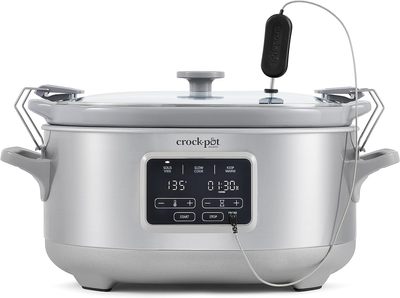 美国代购Crockpot Slow Cooker 真空烹饪慢炖锅带温度探针110v