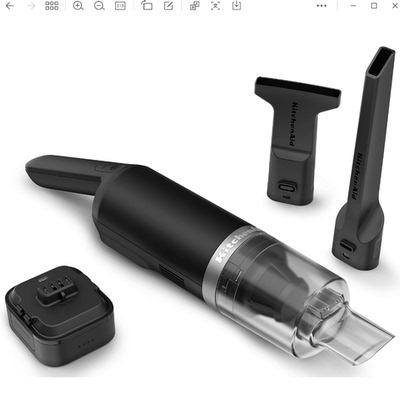 美国代购KitchenAid Kitchen Vacuum KKVR121 充电无绳手持吸尘器