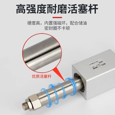 SMC磁偶式长行程无杆气缸CY1B/CY3B32H/40H/50/63-50/100/200/300
